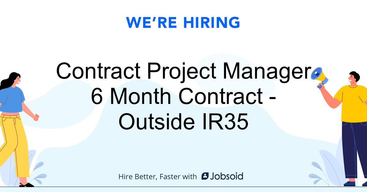 Contract Project Manager 6 Month Contract - Outside IR35 - Bench Direct
