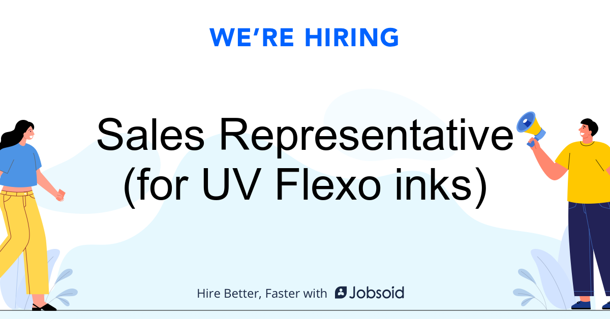 Sales Representative (for UV Flexo inks) - Wadaan Industries LLC