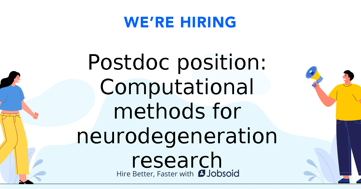 Postdoc position: Computational methods for neurodegeneration research - VIB