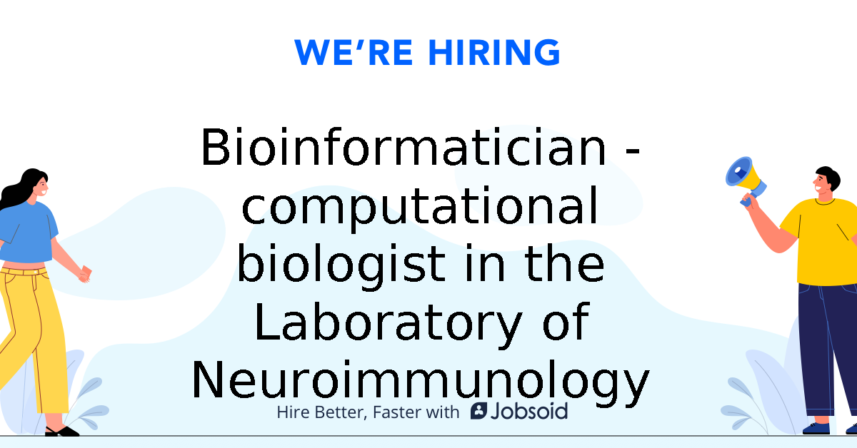Bioinformatician Computational Biologist In The Laboratory Of Neuroimmunology Vib