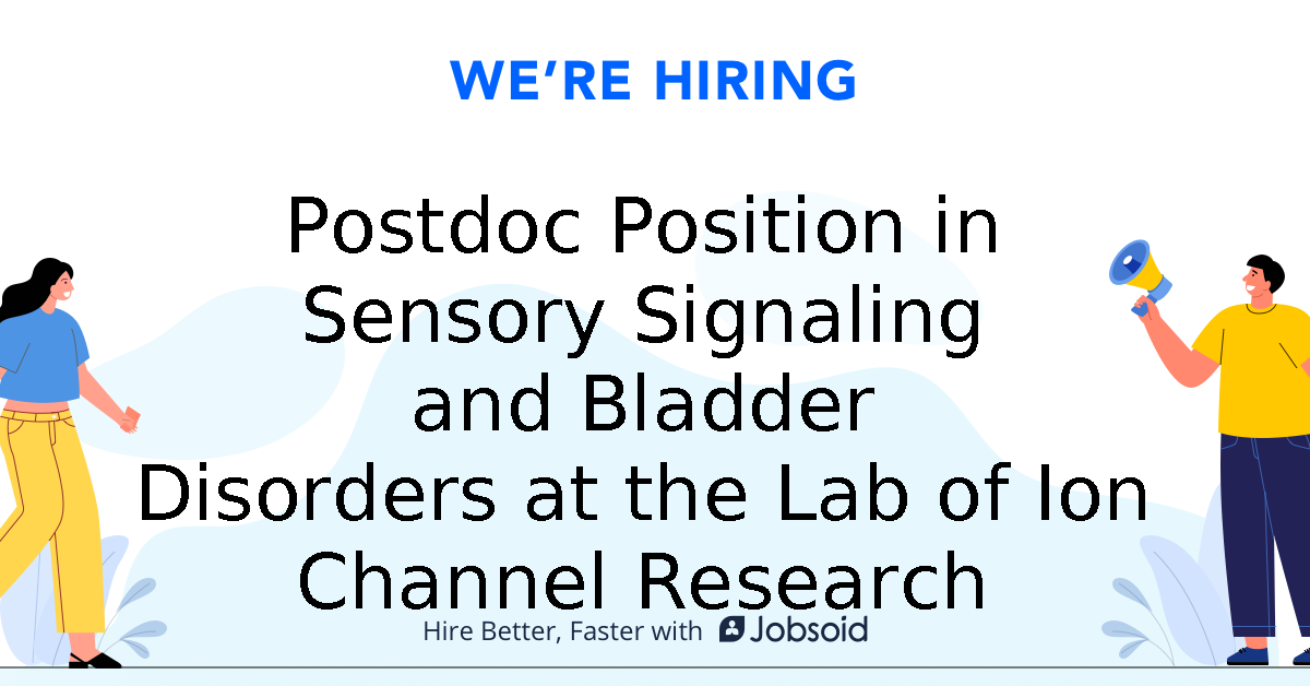 Postdoc Position in Sensory Signaling and Bladder Disorders at the Lab of Ion Channel Research - VIB