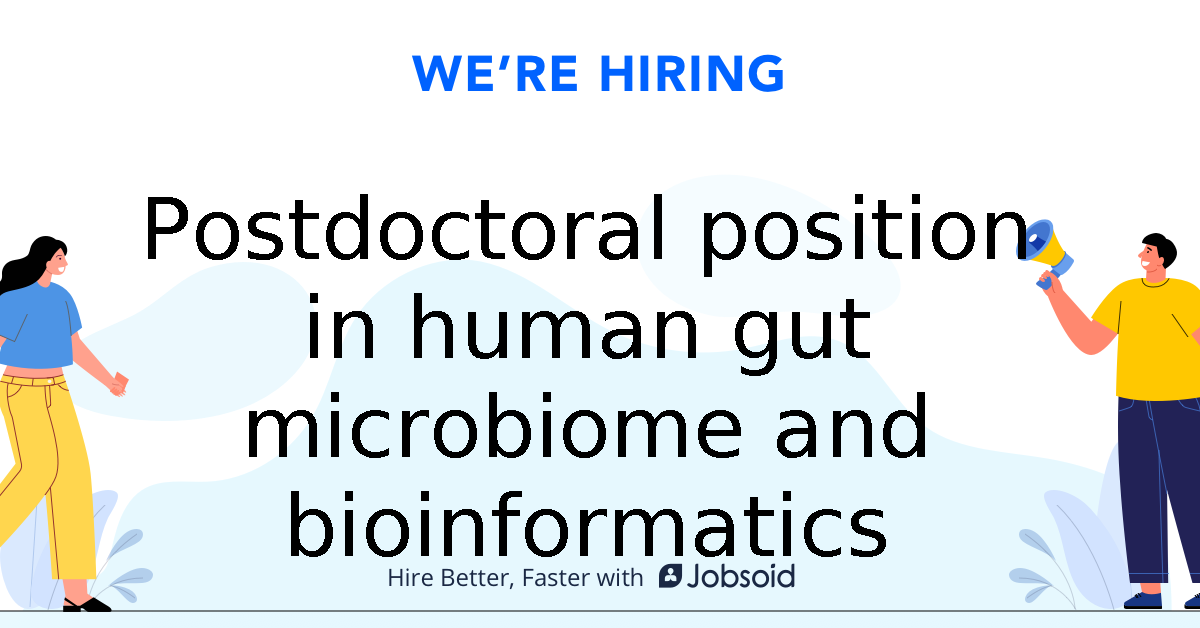Postdoctoral position in human gut microbiome and bioinformatics - VIB