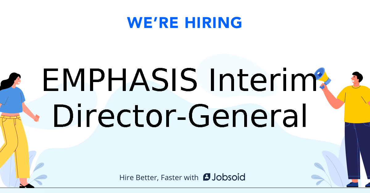 EMPHASIS Interim Director-General - VIB