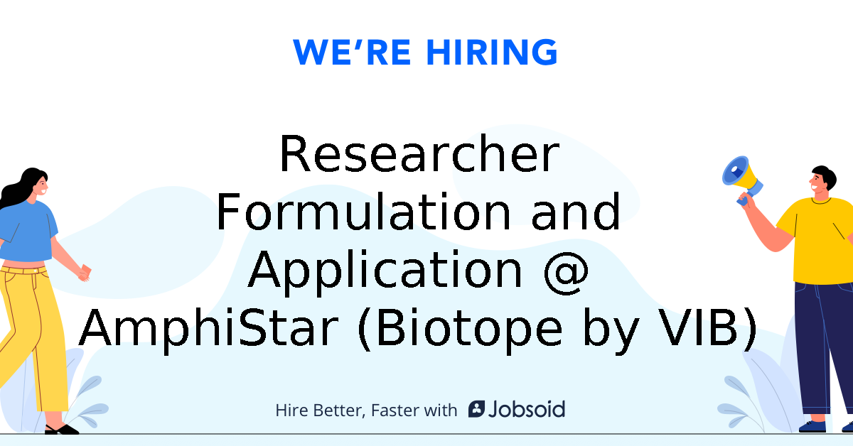 Researcher Formulation and Application @ AmphiStar (Biotope by VIB) - VIB