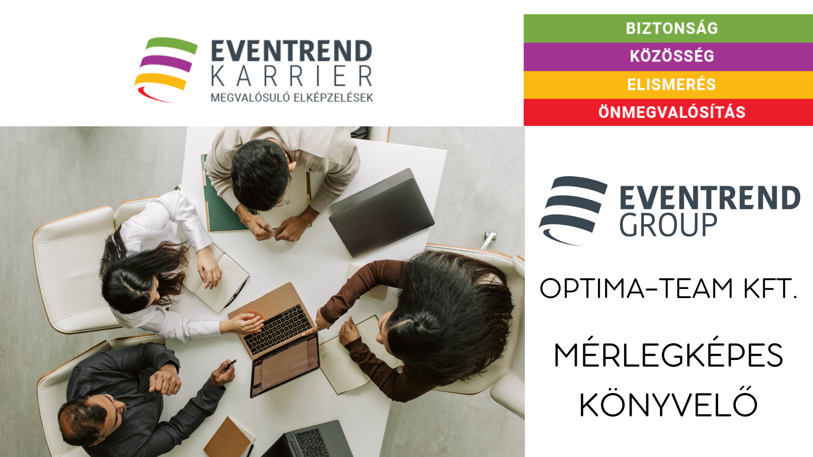 Mérlegképes könyvelő - Optima Team Kft. - Eventrend Project Kft.